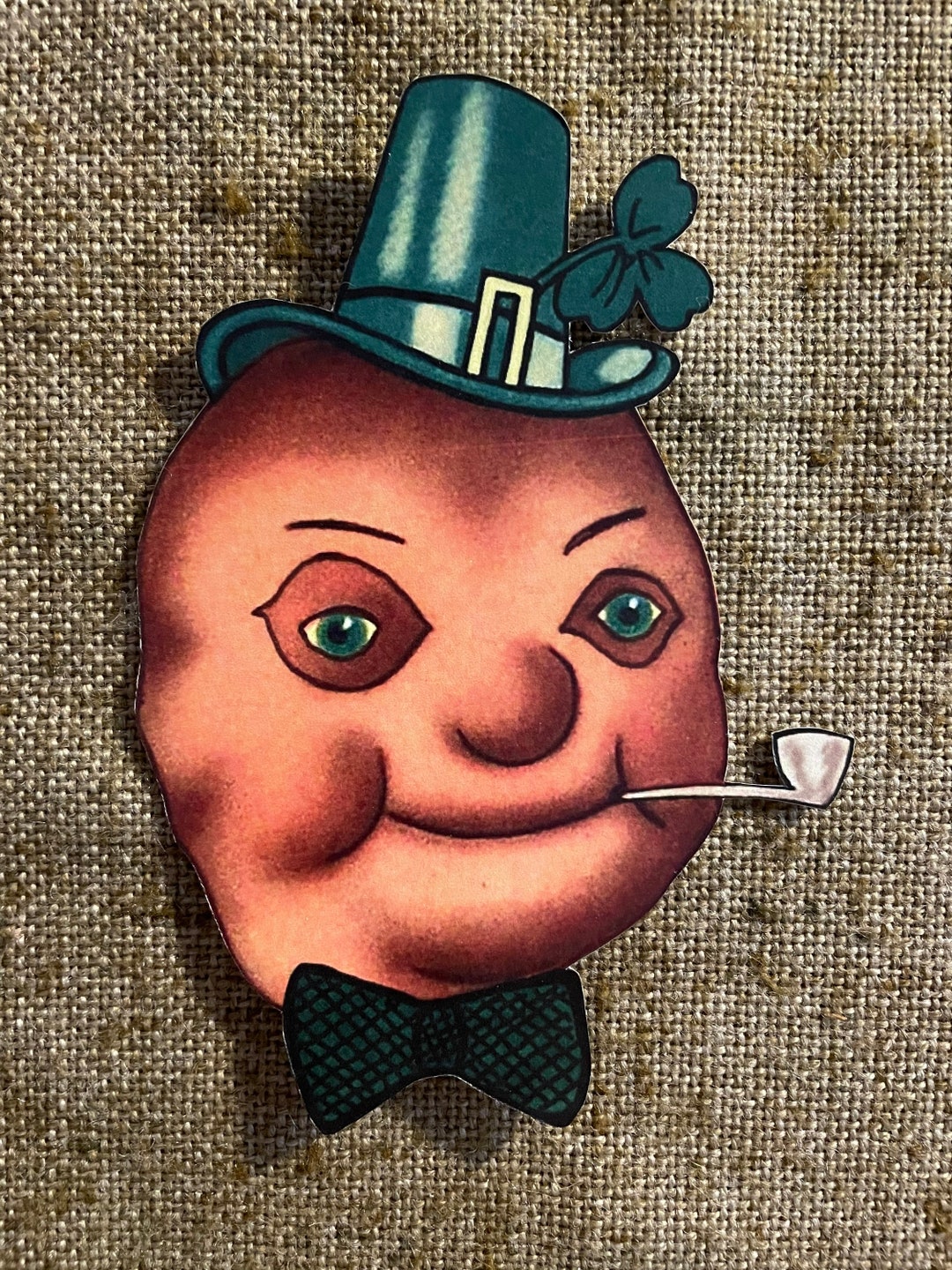 Sizes up to 15" Vintage Style Irish Potato Man and Pipe St. Patrick's ...