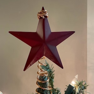 Choice of Colors/styles of Red Vintage Style Rustic Metal Star ...