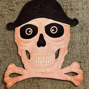 Sizes up to 12" Choice Vintage Style Skeleton Skull and Crossbones ...