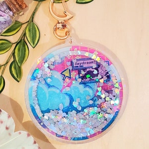 Pastel Cyberskies Shaker Charm | Dreamcore Webcore Acrylic Glitter ...