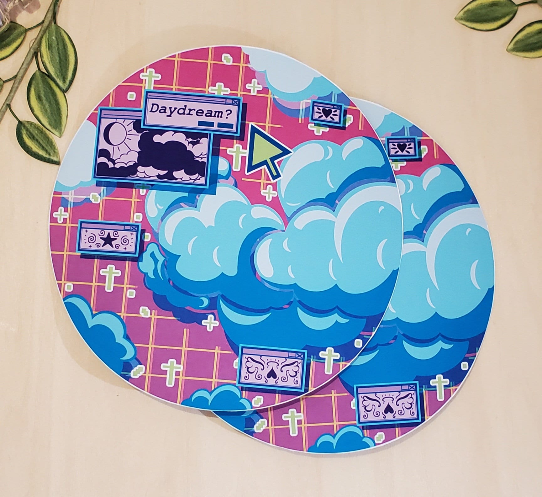 Pastel Cyberskies Sticker, Magnet, & Pin Dreamcore Webcore Clear ...
