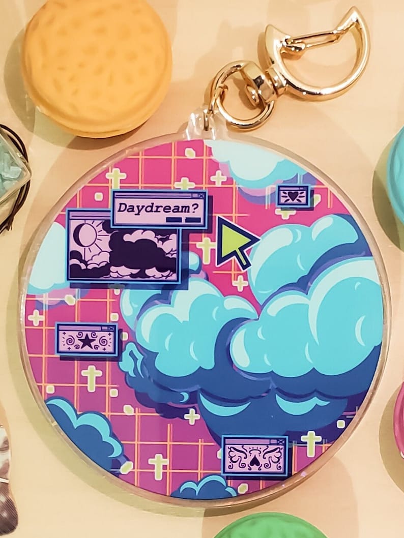 Pastel Cyberskies Shaker Charm | Dreamcore Webcore Acrylic Glitter ...