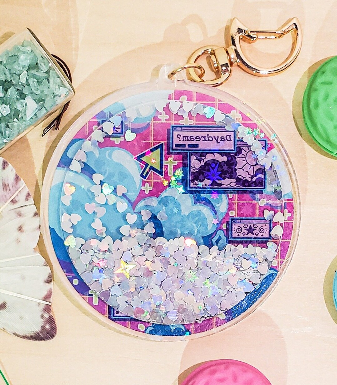 Pastel Cyberskies Shaker Charm Dreamcore Webcore Acrylic - Etsy