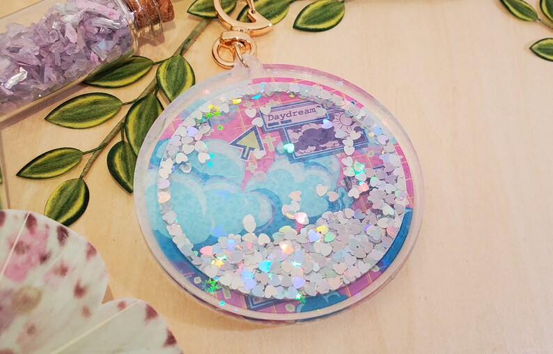 Pastel Cyberskies Shaker Charm | Dreamcore Webcore Acrylic Glitter ...