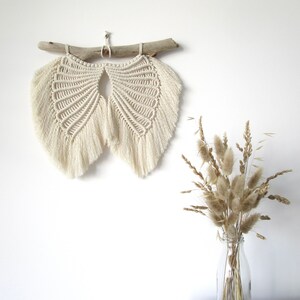 MACRAME PATTERN / Angel Wings / Wall Hanging / DIY / Pdf / Macrame ...