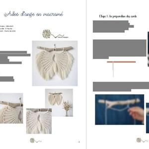 MACRAME PATTERN / Angel Wings / Wall Hanging / DIY / Pdf / Macrame ...