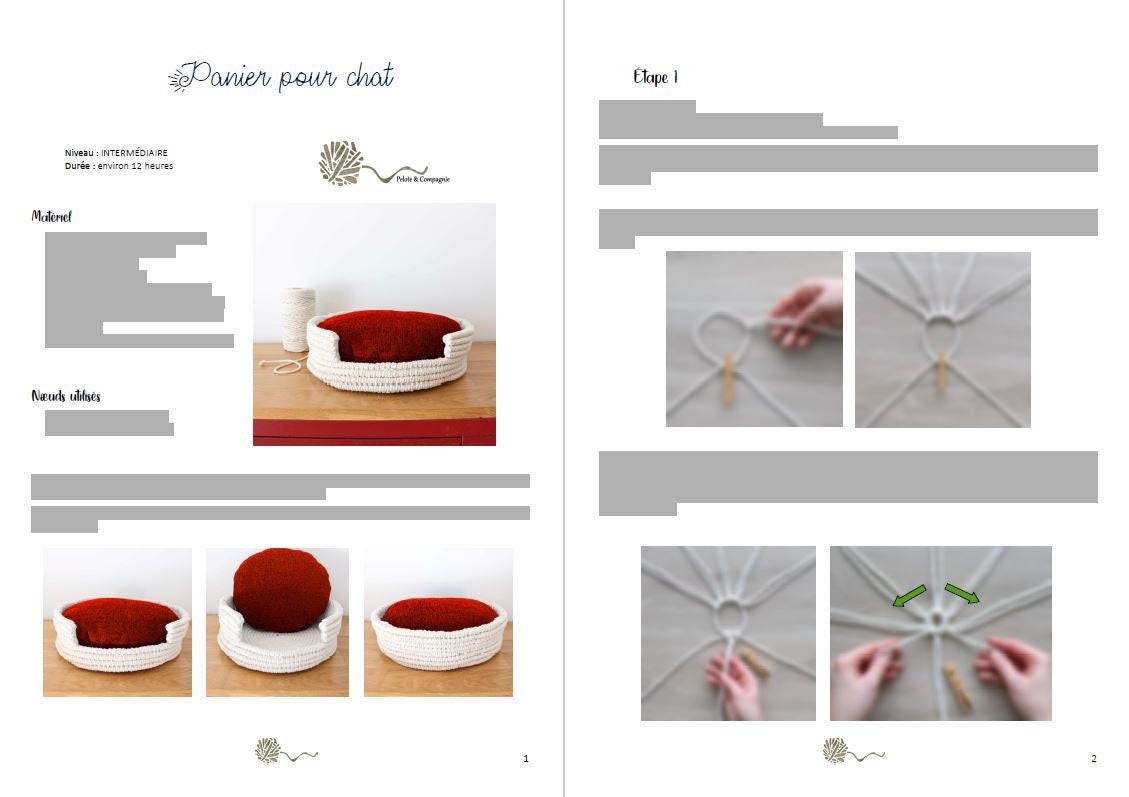 MACRAME PATTERN / Cat Basket / Dog Basket / Pet Bed / DIY / Pdf ...