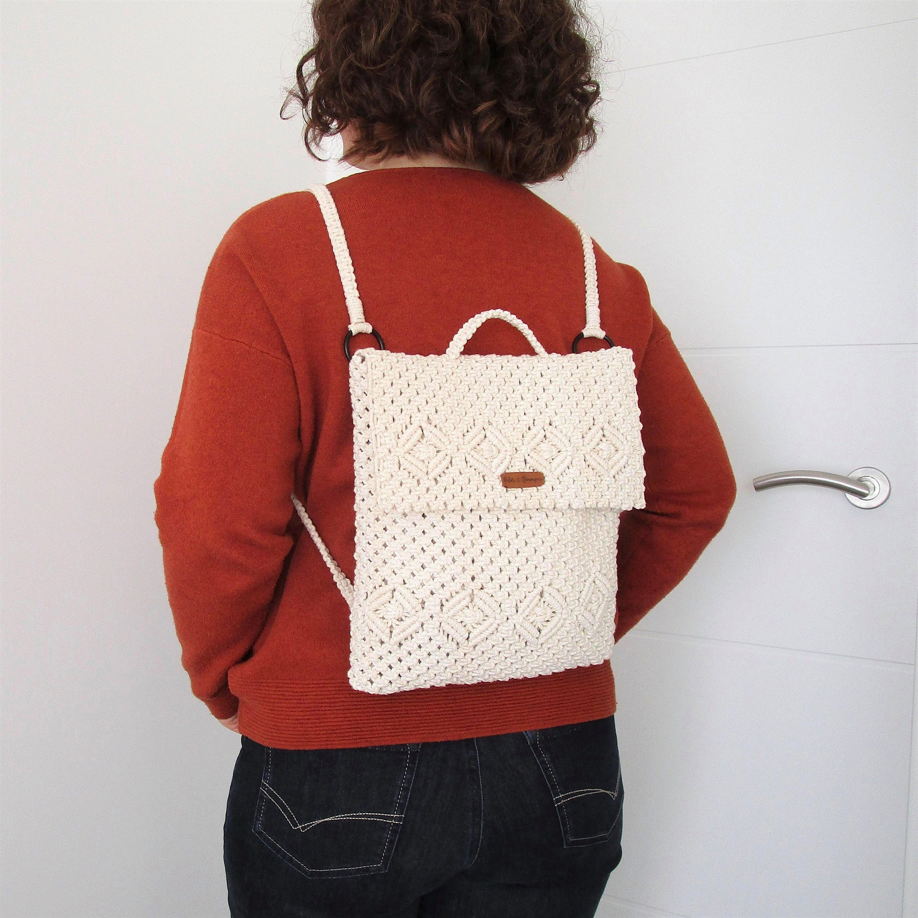 MACRAME PATTERN / Backpack / Hand Bag / Fashion Accessory for | Etsy