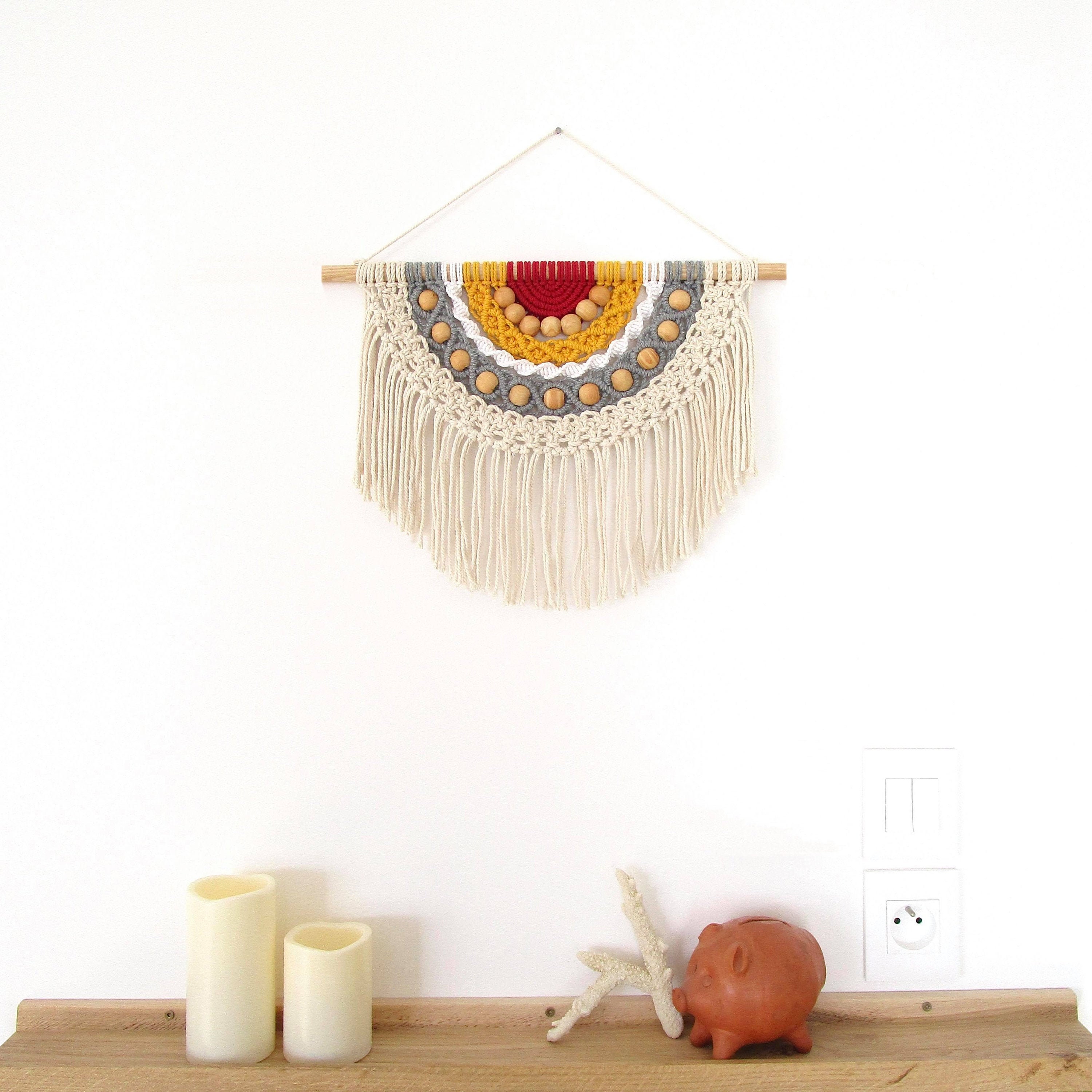 MACRAME PATTERN / Semi-circle Wall Hanging / Wall Decor / Rope - Etsy
