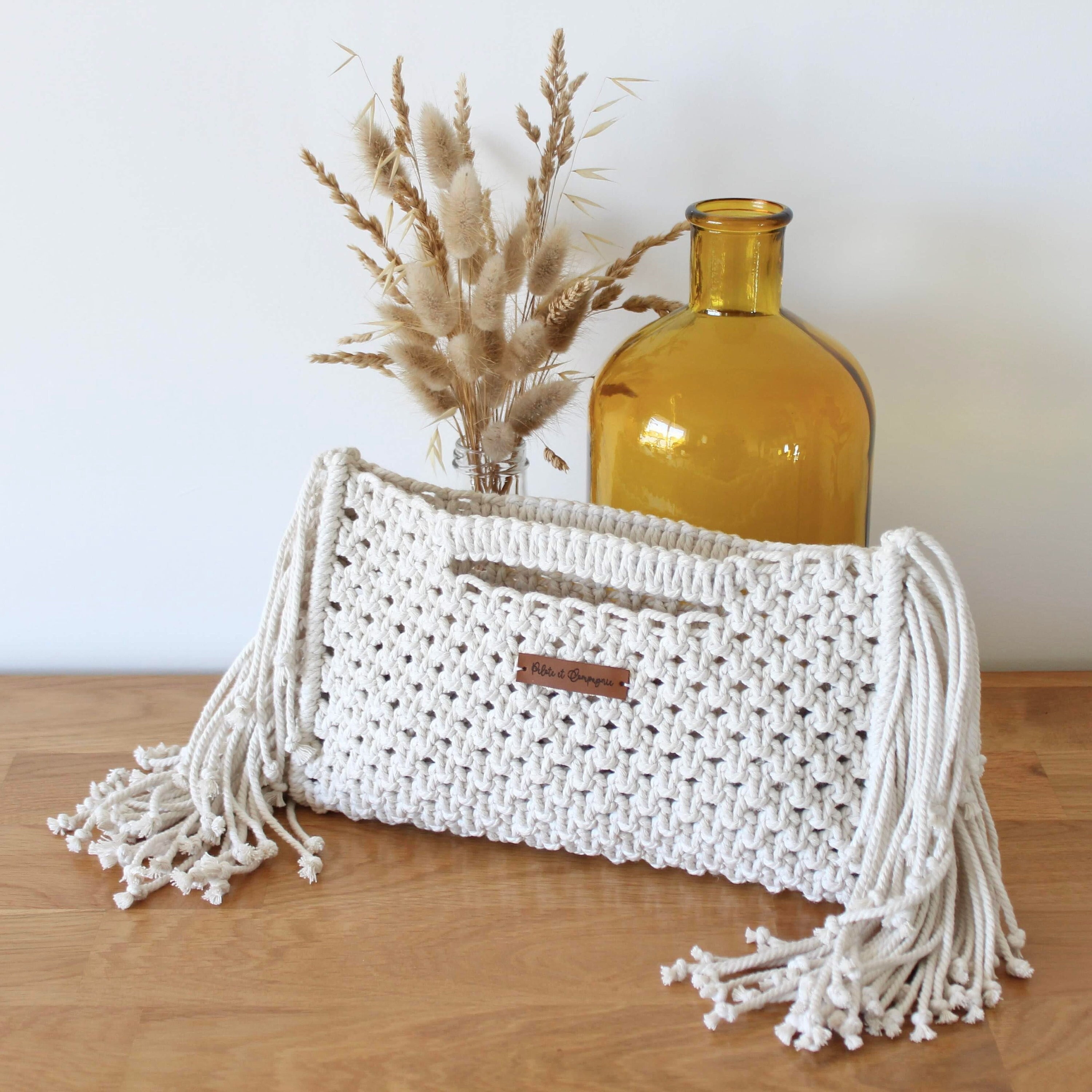 MACRAME PATTERN / Clutch Bag With Removable Shoulder Strap / - Etsy