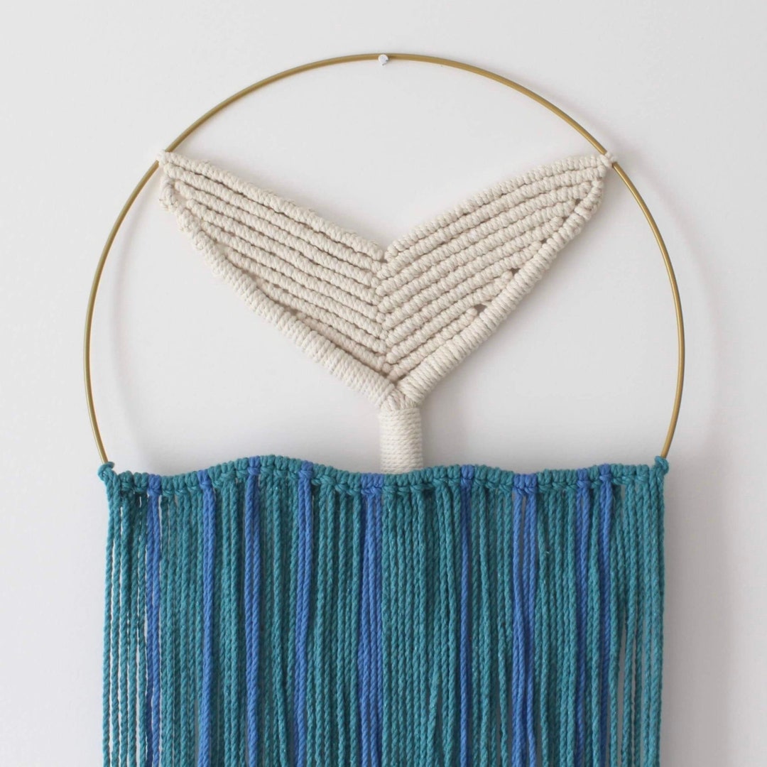 MACRAME PATTERN / Whale Tail Hanging / Mermaid Tail Tapestry / - Etsy