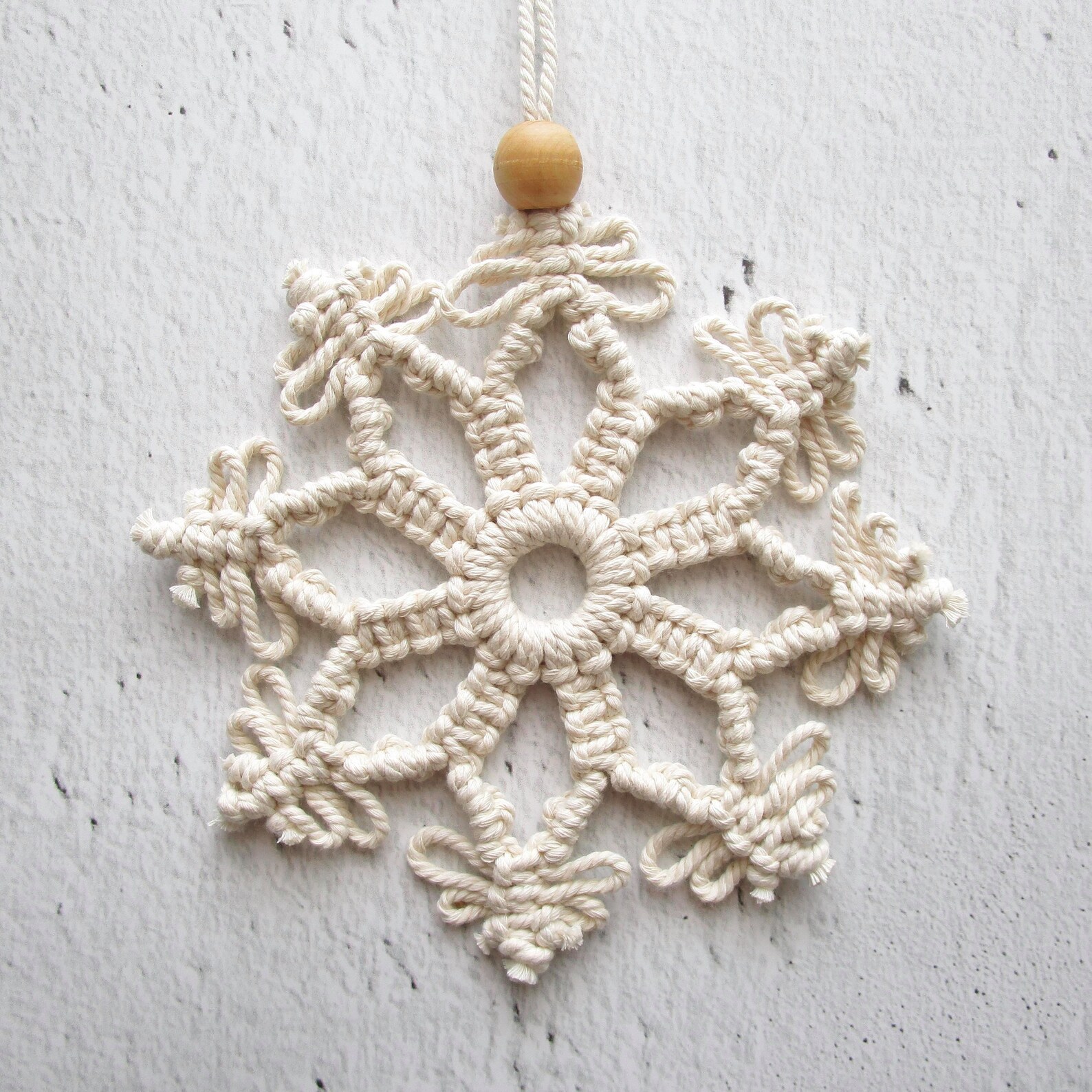MACRAME PATTERNS / Christmas Bundle = Christmas Tree + 5 Snowflakes ...