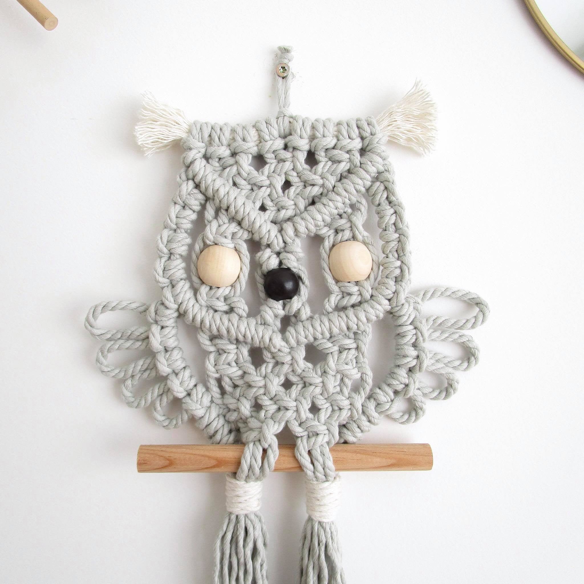 MACRAME PATTERN / Owl / Owlet / Bird / Animal / DIY Kit / Pdf | Etsy UK
