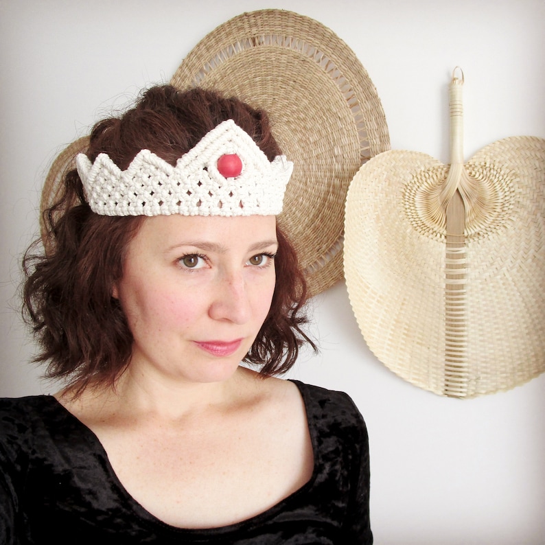MACRAME PATTERN / Crown / Masquerade Costume for Children / - Etsy