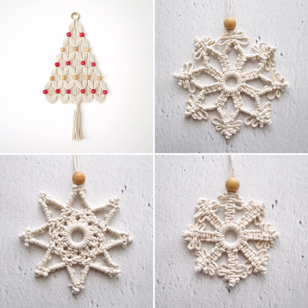 MACRAME PATTERNS / Christmas Bundle Christmas Tree 3 - Etsy