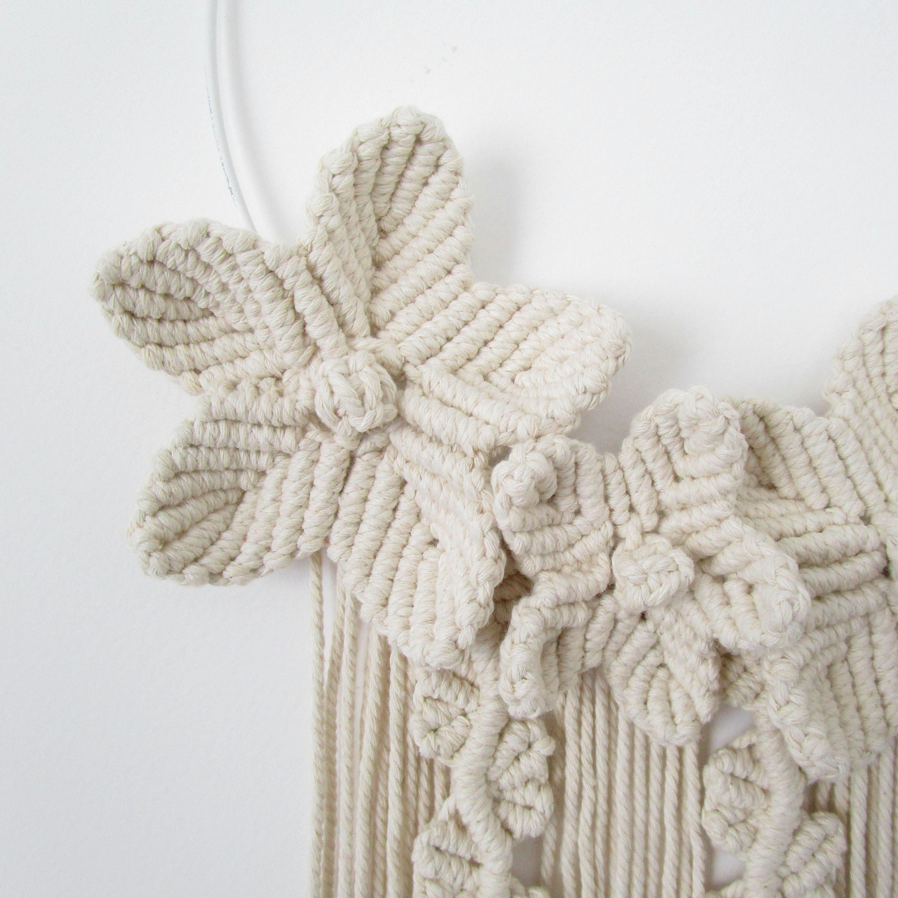 MACRAME PATTERN / Flowery Wall Hanging / Tapestry / Flowers / - Etsy