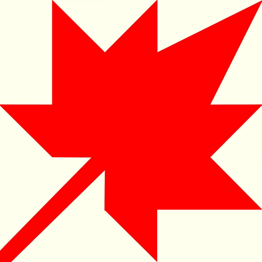 Maple Leaf Block PDF Pattern - Etsy
