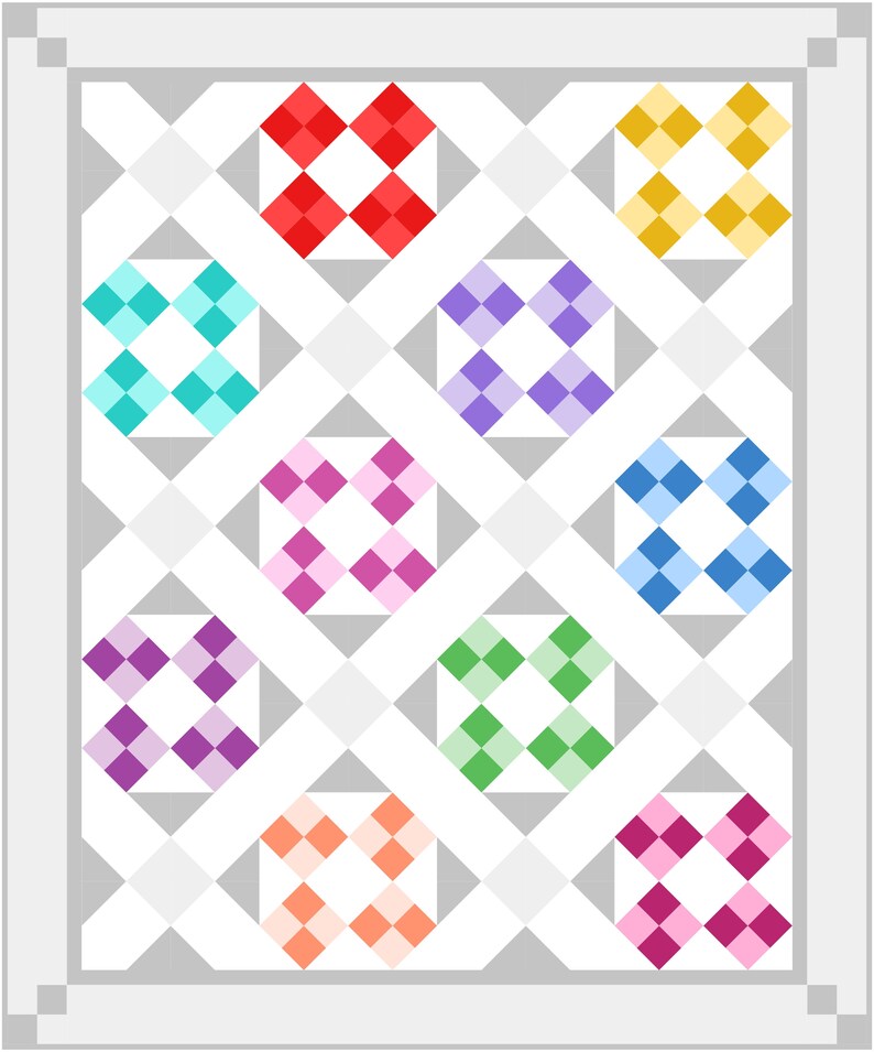 Double Crossed PDF Quilt Pattern - Etsy