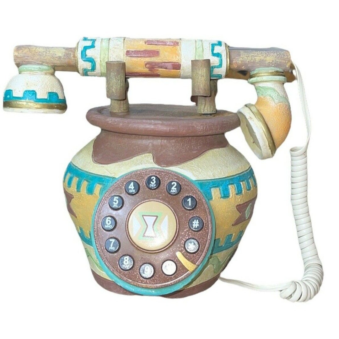 Rare Vintage Western Adobe Ceramic Telephone Landline - Etsy