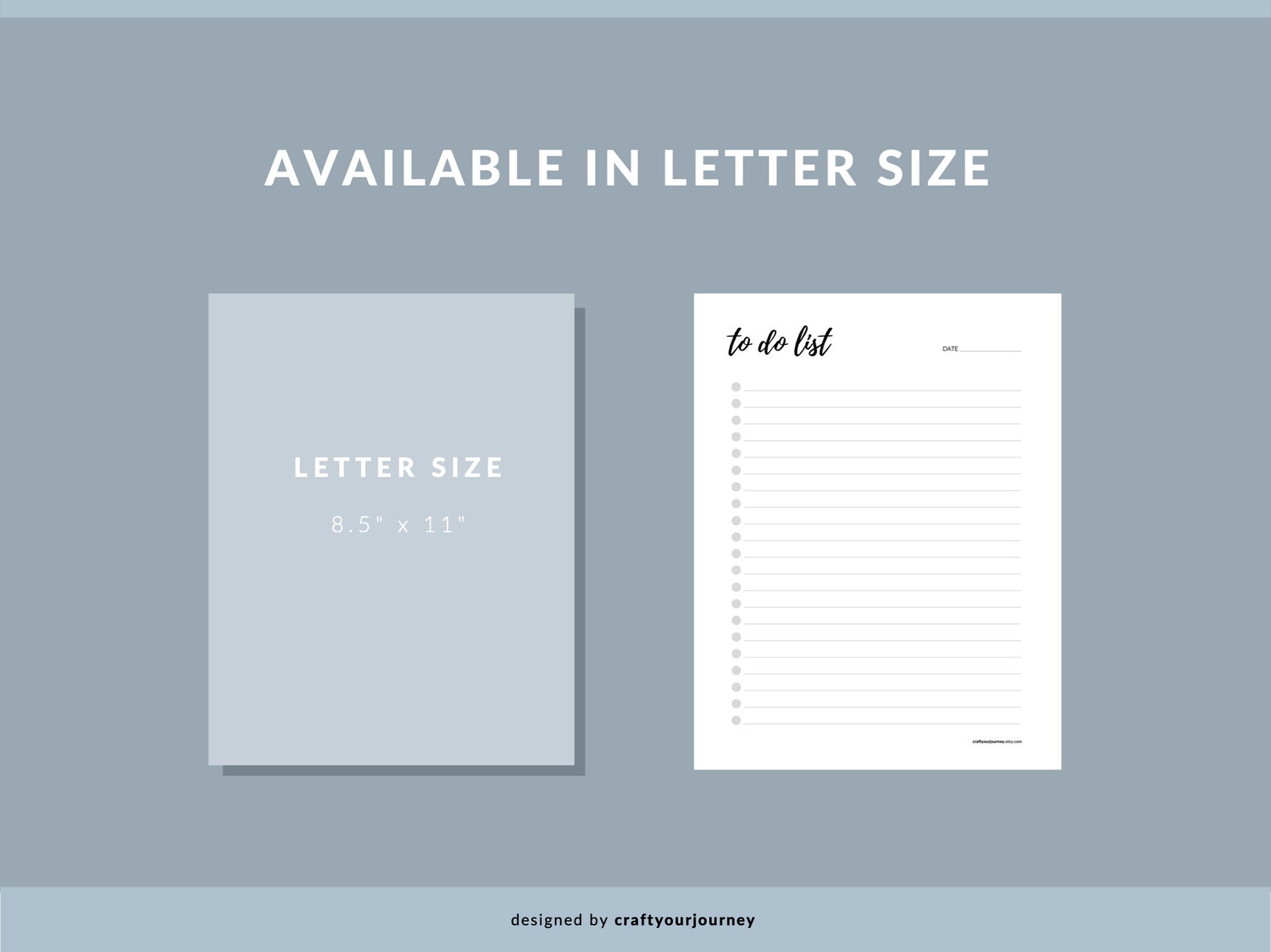 Minimal to Do List Printable Planner Instant Download PDF - Etsy