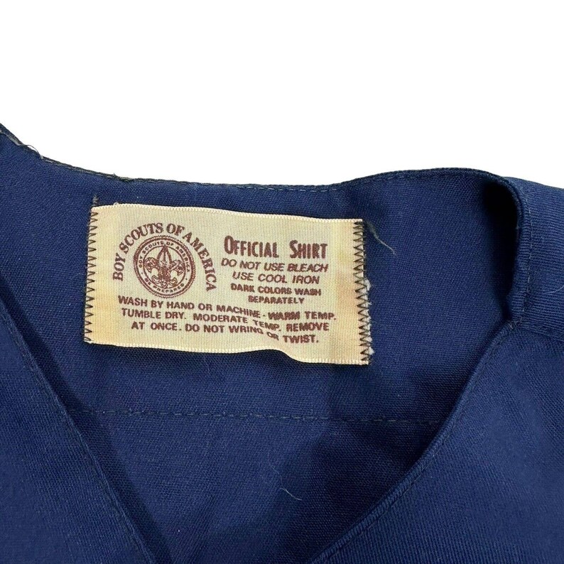 Boy Scouts of America Blue Long Sleeve Button up Uniform Shirt - Etsy