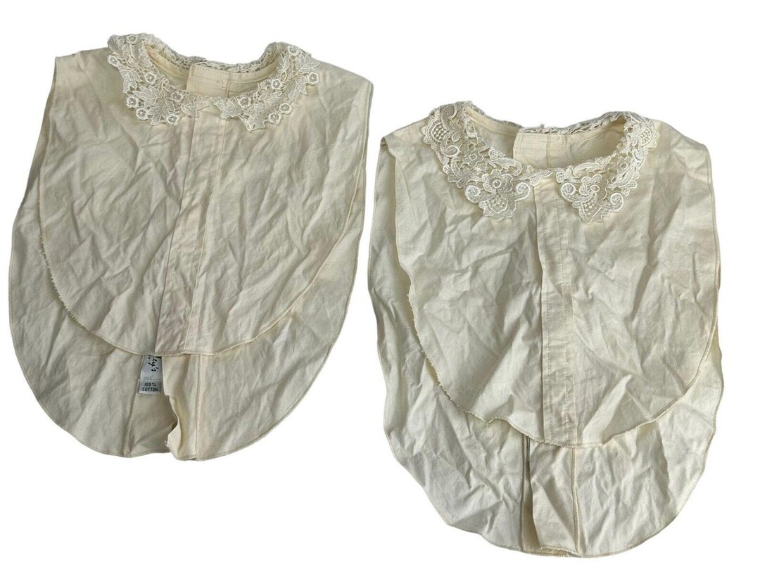 Vintage Besleys Chicago Lace Collar Dickie Set of 2 - Etsy