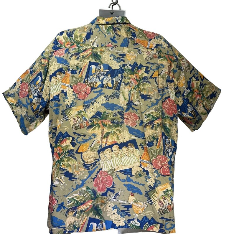 The Beach Boys Reyn Spooner Hawaiian Floral Musician Button up Shirt Size XL - Etsy