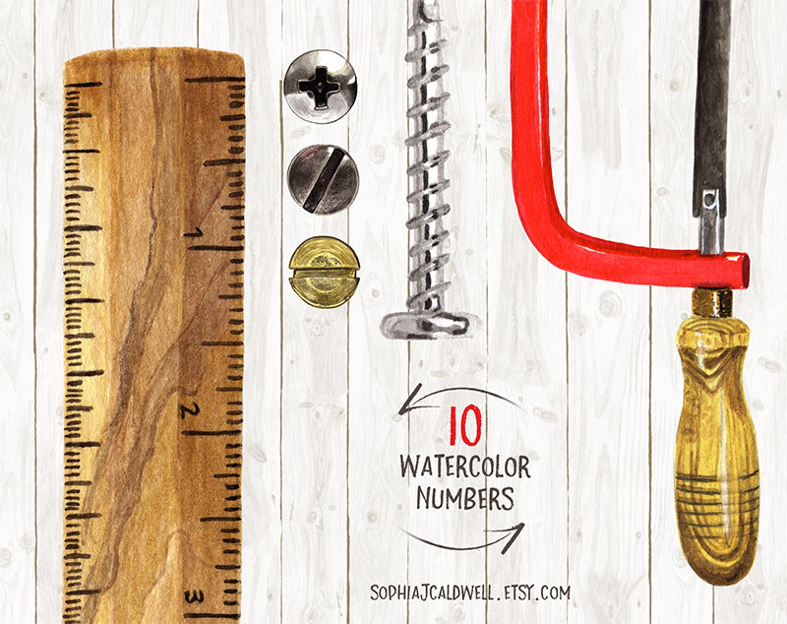 Diy Clipart Numbers Set 0-9 Boy Watercolor Clipart Watercolor - Etsy