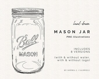 Digital Mason Jar | Etsy