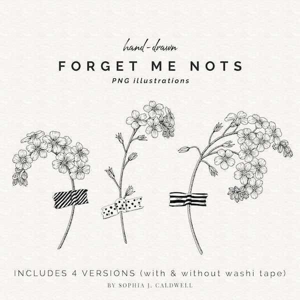 Forget Me Not Flower - Etsy