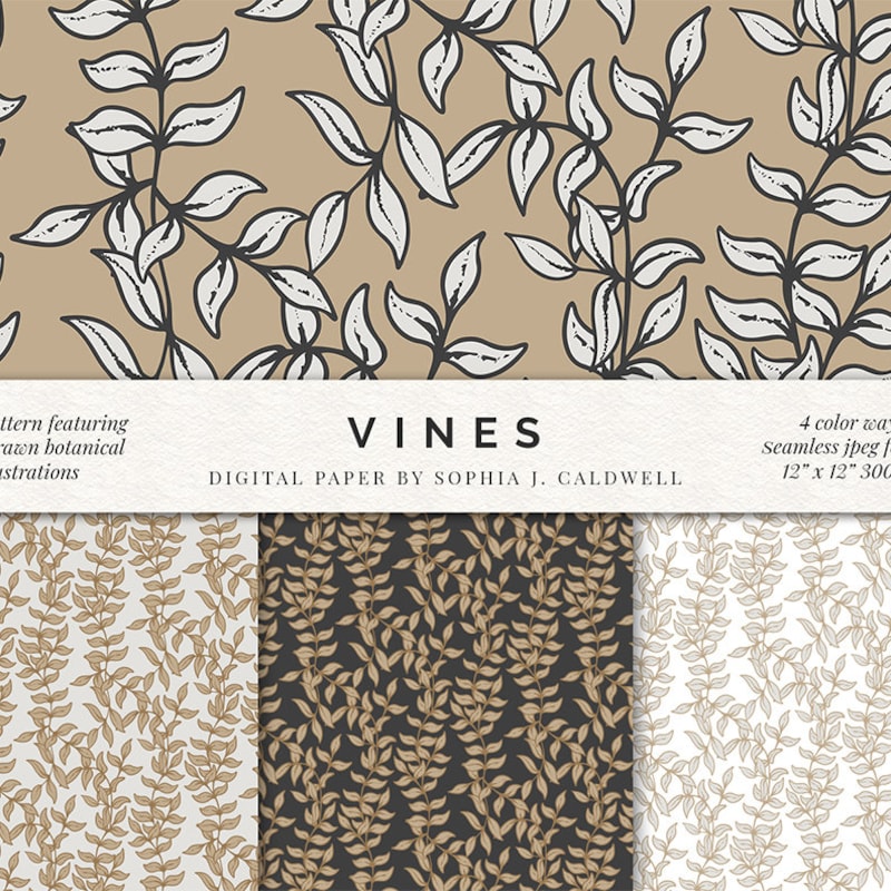 Vine Pattern - Etsy