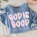 God is Good PNG: Preppy Pink Floral Christian Design (digital Download ...