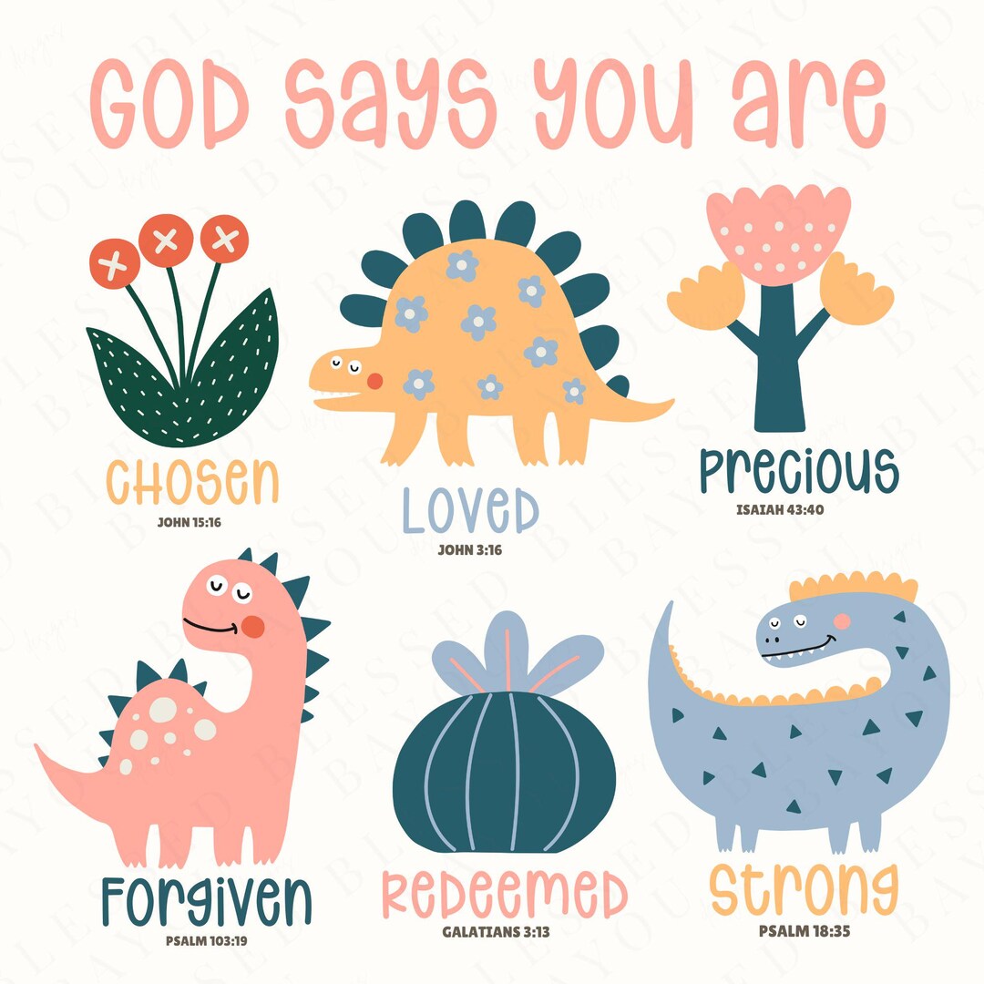 Christian Dinosaur PNG: God Says You Are Loved (digital Download) - Etsy