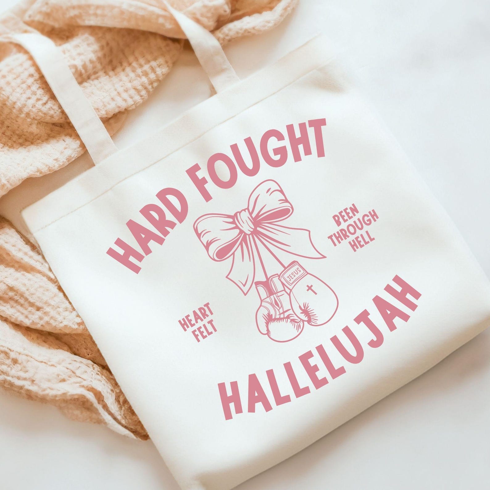 Hard Fought Hallelujah PNG: Christian Boxing Design (digital Download ...