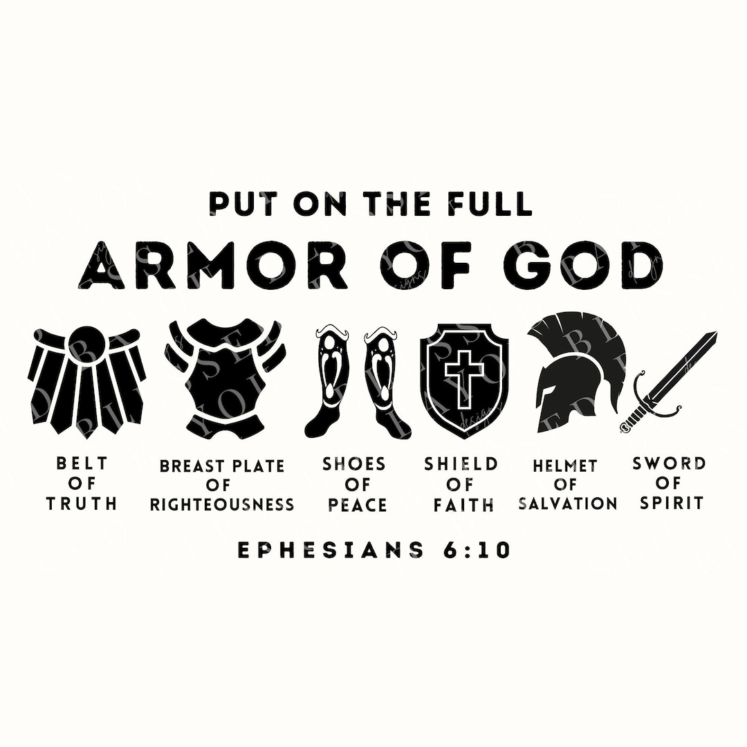 Armor of God PNG, Christian Bible Verse, Ephesians 6:10 (digital ...