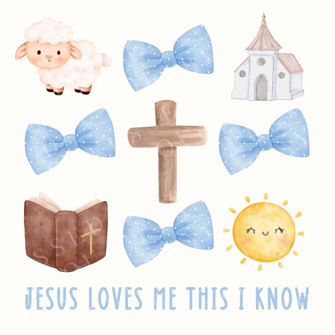 Jesus Loves Me PNG: Christian Children's Design (digital Download) - Etsy