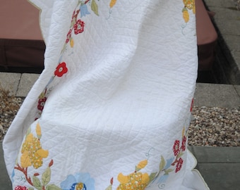 Vintage Flower Quilt Pattern - Etsy