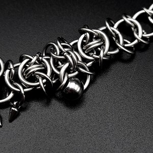Pixane Chainmail Necklace Spikes - Etsy