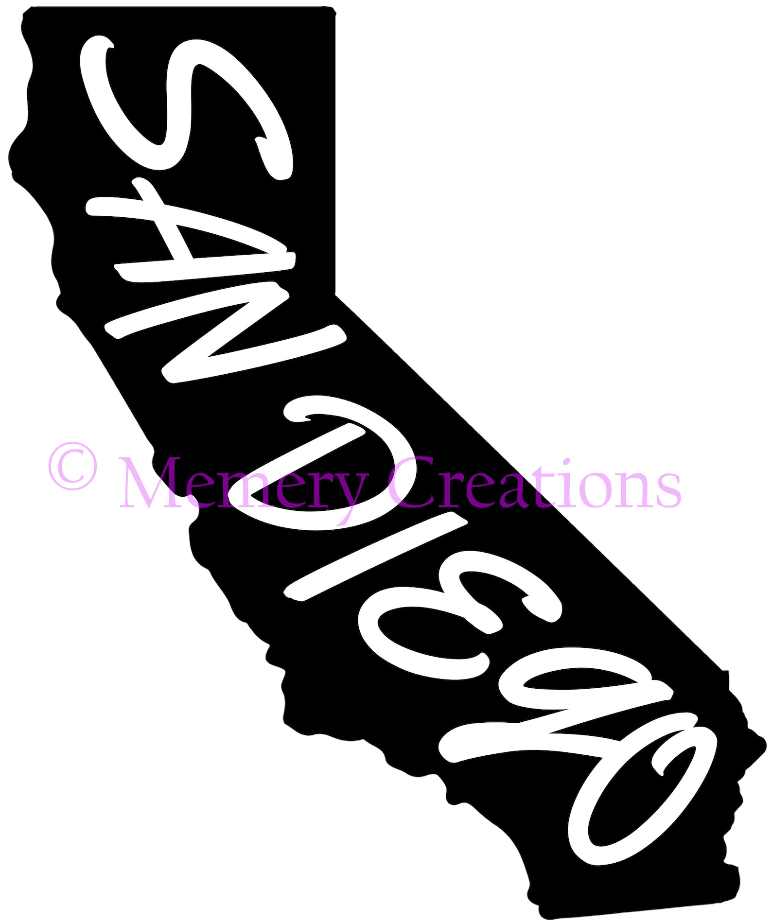 San Diego California Vinyl Decal Sticker - Etsy