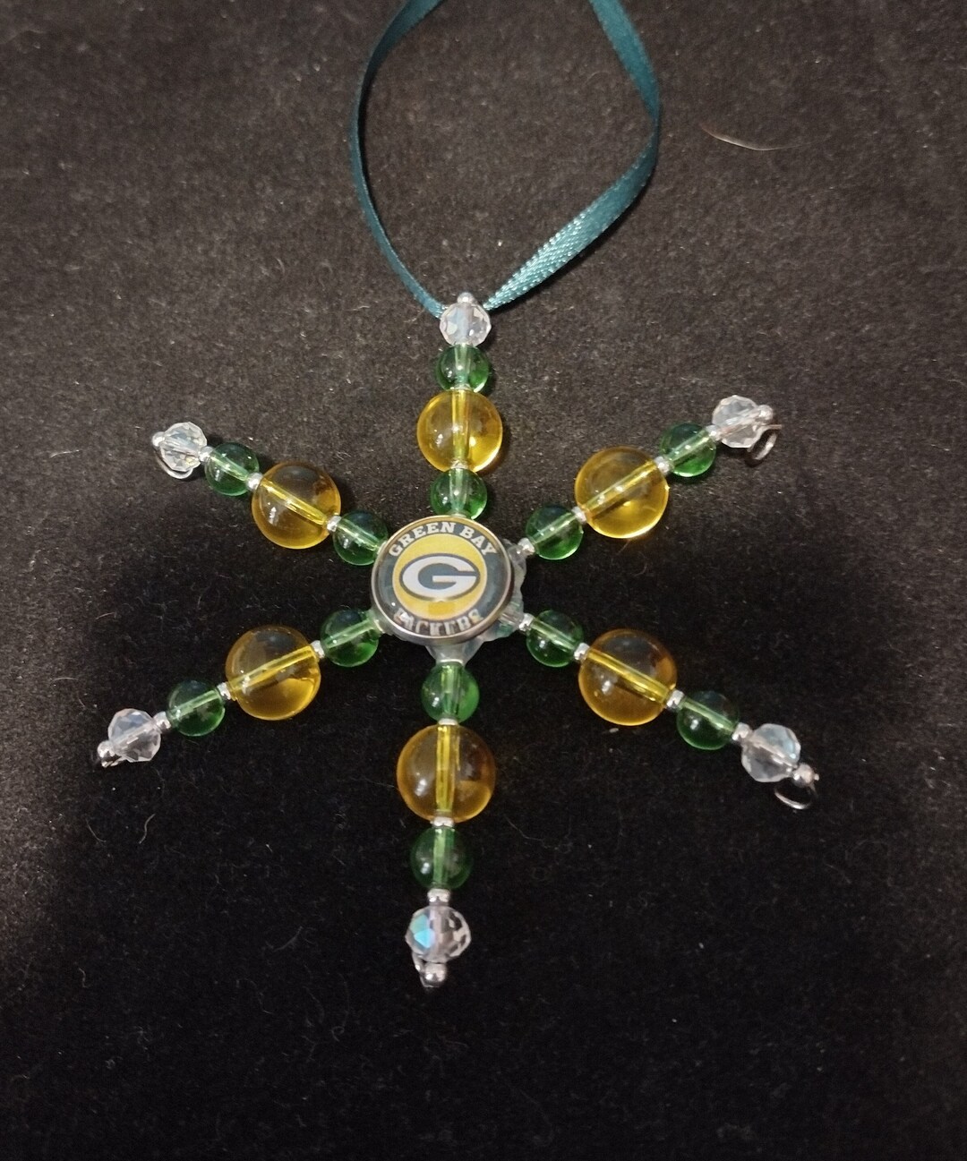 Green Bay Packers Snowflake Ornament - Etsy