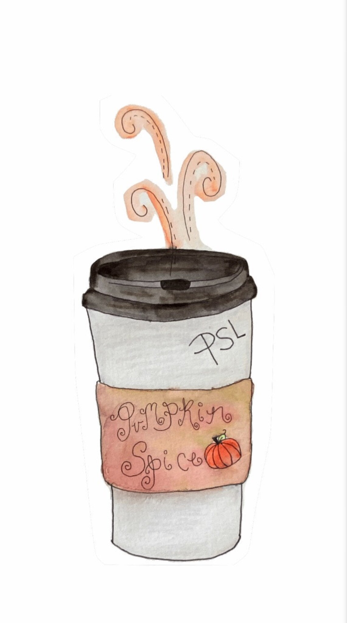 Pumpkin Spice Sticker, PSL Sticker Decal, Laptop Sticker,water Bottle ...
