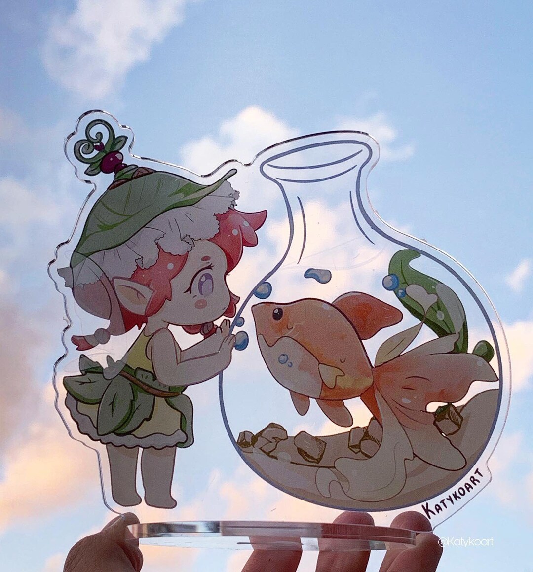 Acrylic Statue Standee Fairy and Fish - Etsy