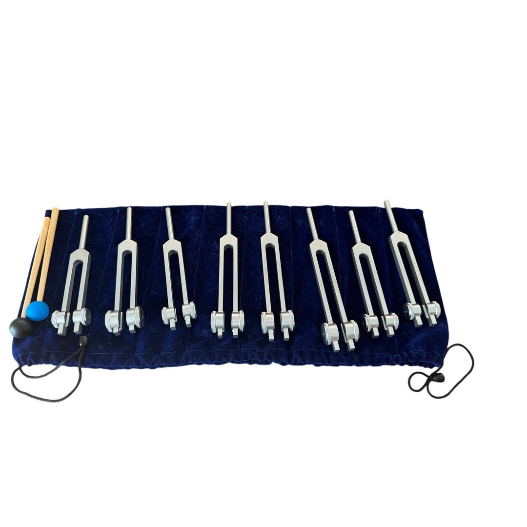 8 Ohm Harmonic Chakra Tuning Forks - Etsy