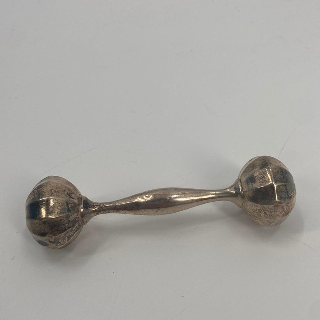 Antique Sterling Silver Double Ended Rattle - Etsy