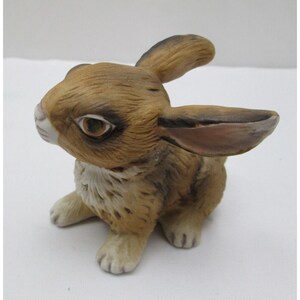 Vintage Porcelain Brown Bunny Rabbit Figurine Japan E- * - Etsy