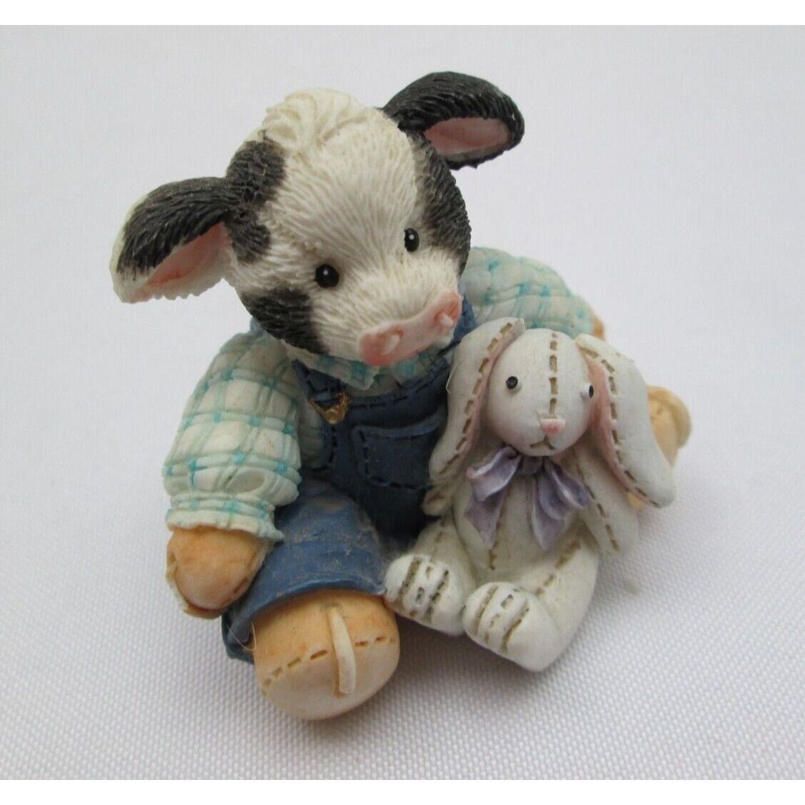 Mary's Moo Moos Cow Figurine 1994 "some Bunny Loves Moo"# 104914 * - Etsy