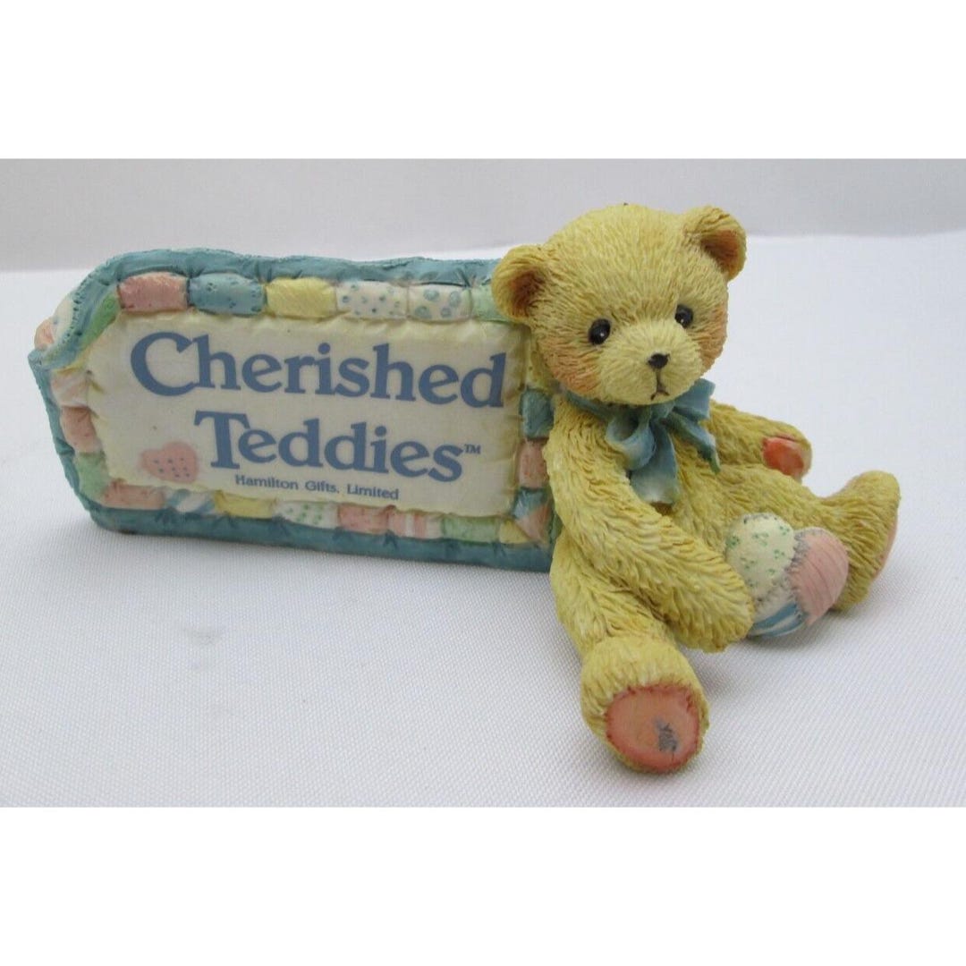 Cherished Teddies 1991 Bear Figurine # 951095 Very Rare - Etsy