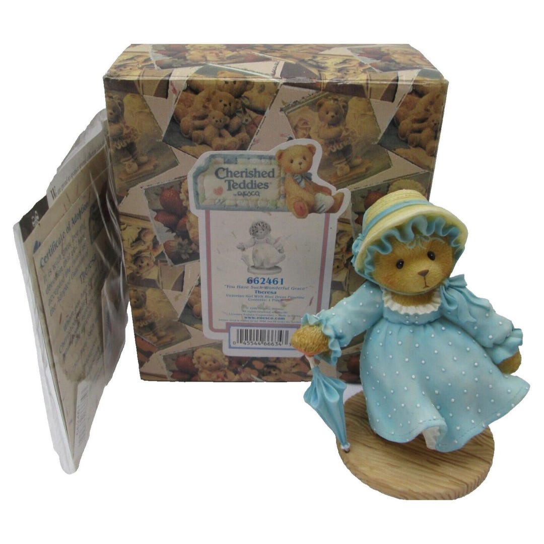 Cherished Teddies - Bear Figurine 1999 Theresa # 662461 BOX/CERTIFICATE ...