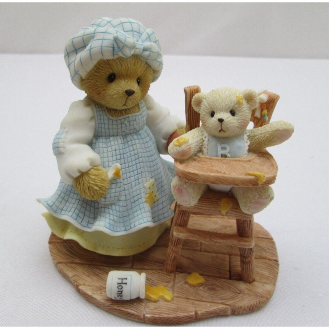 Cherished Teddies Bear Figurine 2002 Charlotte & Clay # 101684 VERY ...