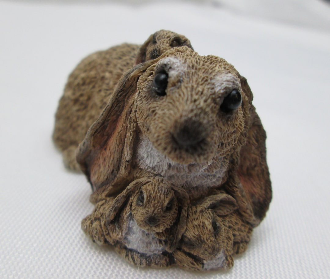 Stone Critter Littles Lop Ear Rabbit (SCL-182) - 1990 Vintage * - Etsy